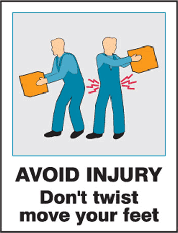 Injury Avoidance Signs | Absoe