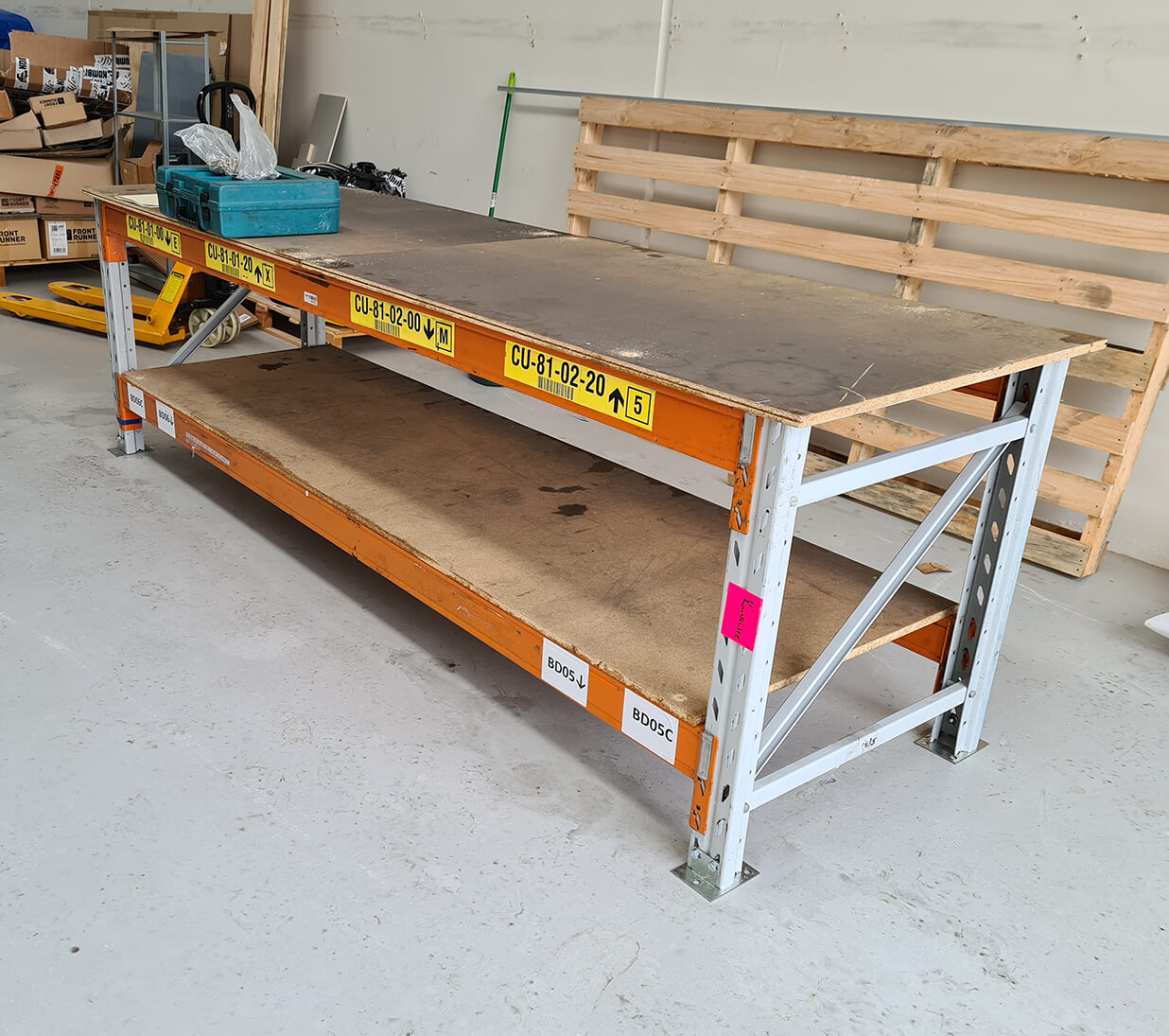 Pallet Racking Packing Benches | Absoe