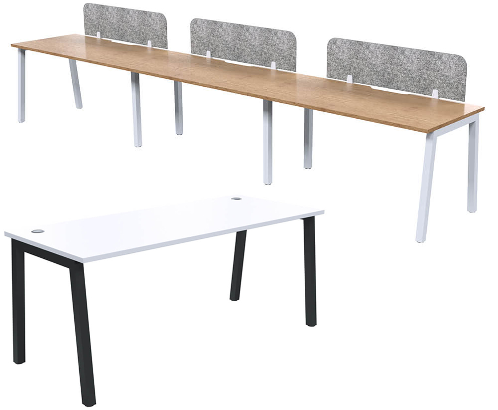 Lean Single Sided Desks | Absoe
