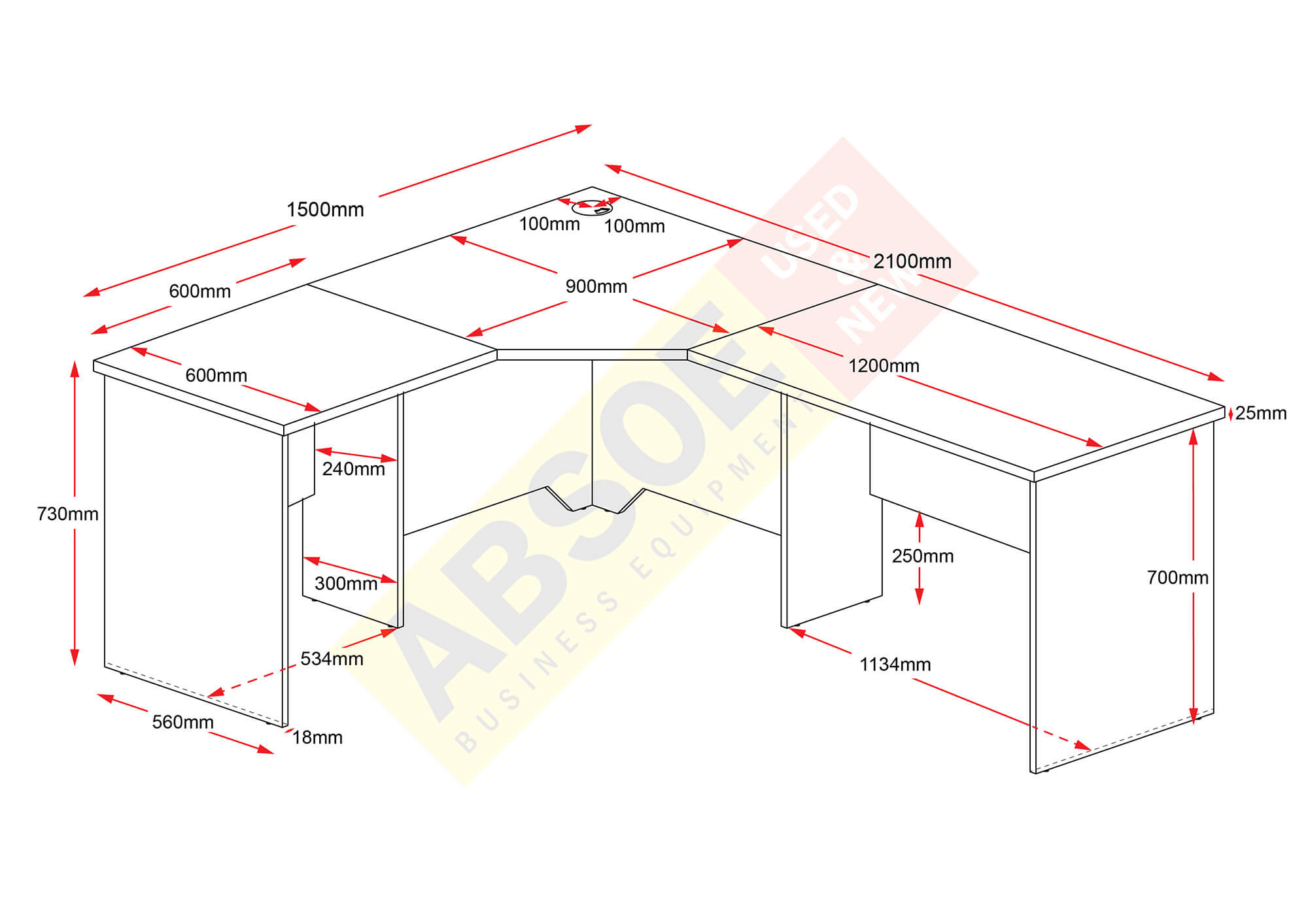Corner Workstation | Absoe