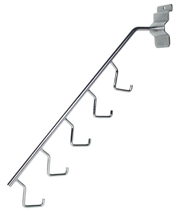 Face Out Sloping Slatwall "J" Arm | Absoe