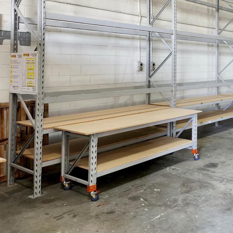 Pallet Racking Packing Benches | Absoe