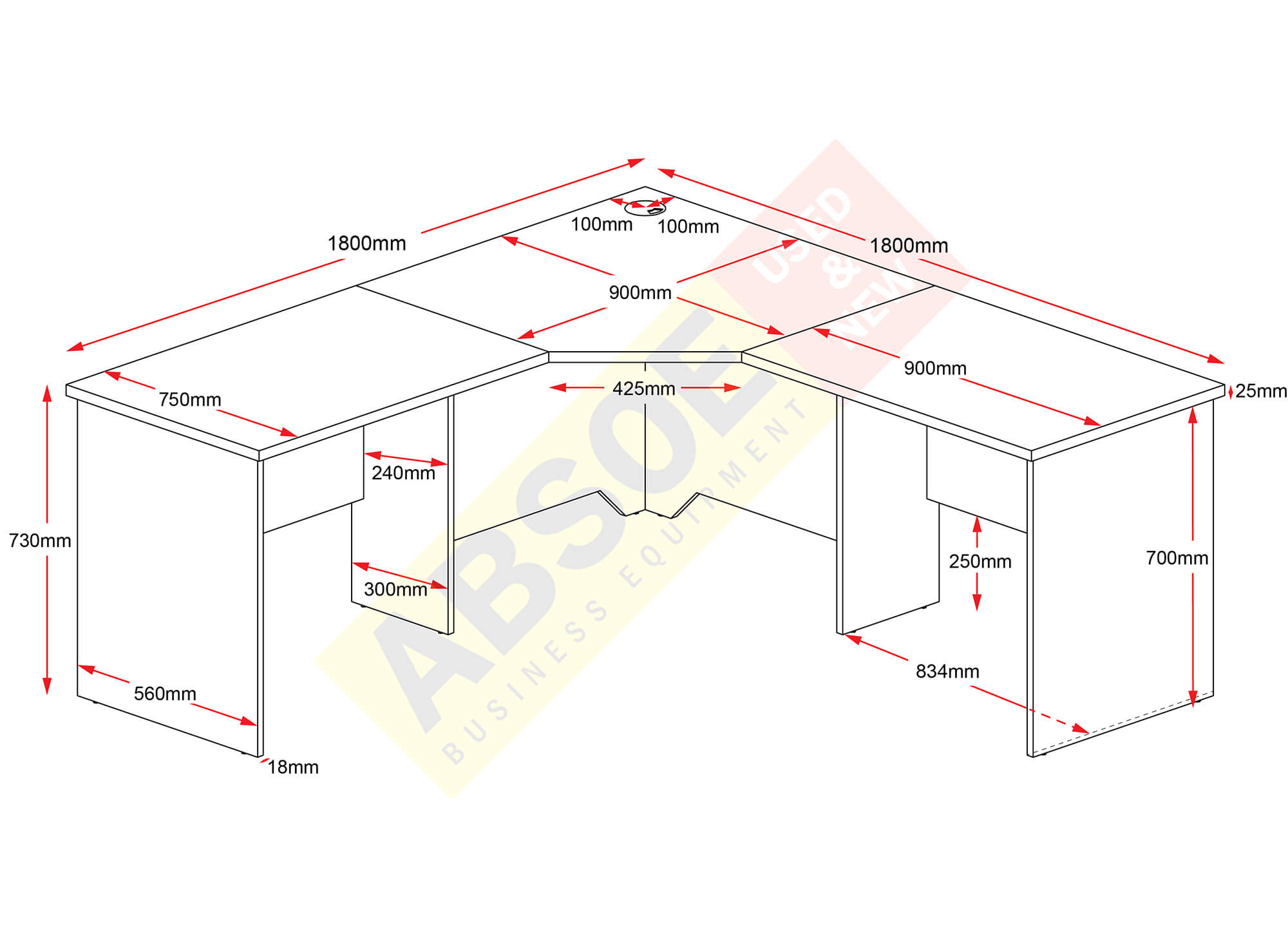 Corner Workstation | Absoe