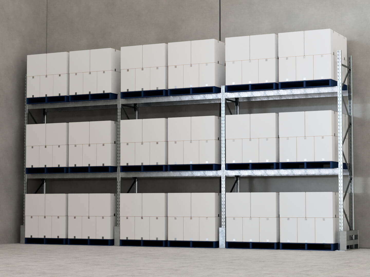 Used Galvanised Pallet Racking Bay Kits | Absoe